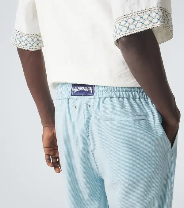 Vilebrequin Parc Striped Wool-blend Slim Pants