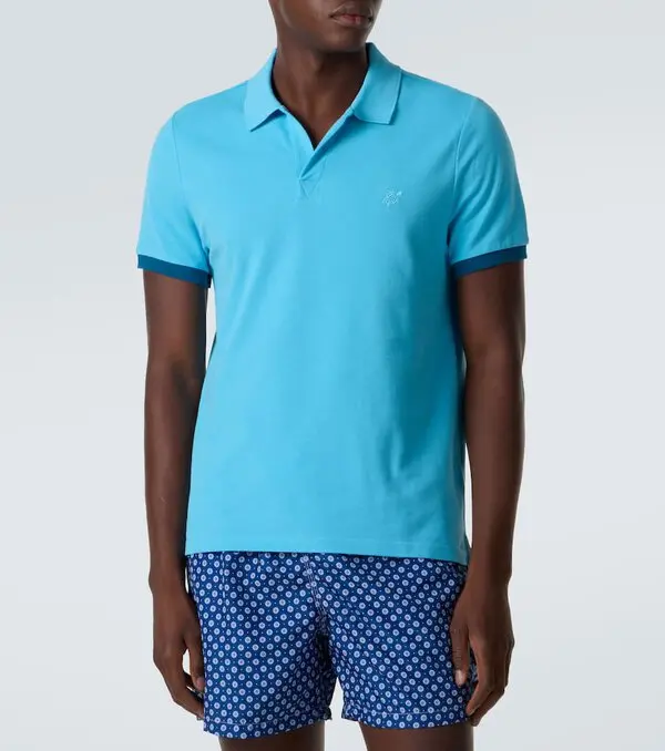 Vilebrequin Palatin Cotton Piqué Polo Shirt - Blue