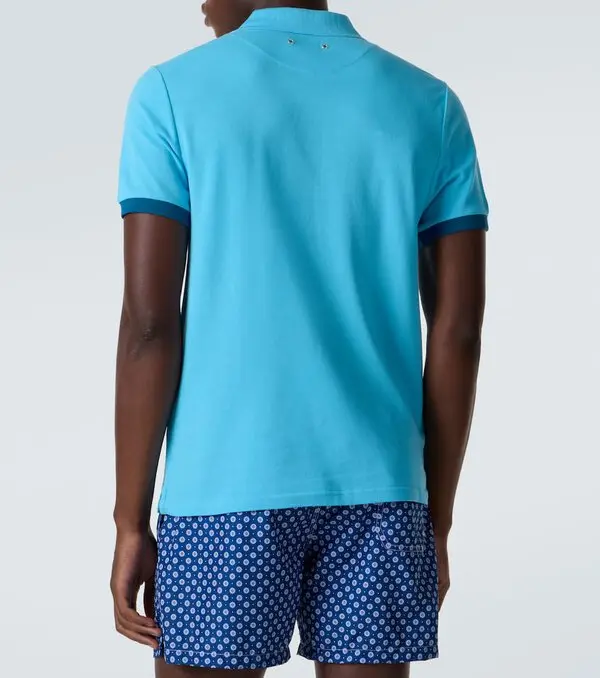 Vilebrequin Palatin Cotton Piqué Polo Shirt - Blue