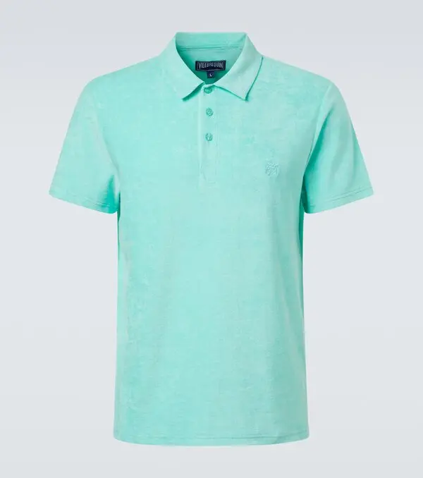 Vilebrequin Phoenix Cotton-blend Terry Polo Shirt - Green