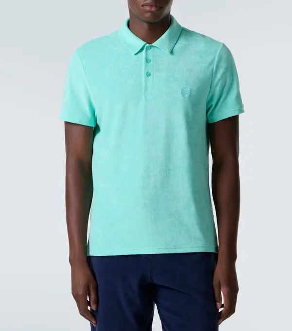 Vilebrequin Phoenix Cotton-blend Terry Polo Shirt - Green