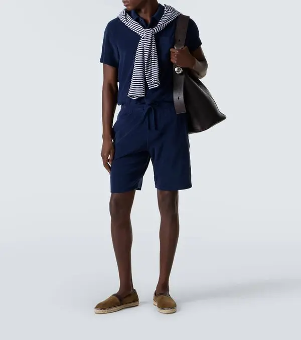 Vilebrequin Cotton-blend Terry Shorts - Blue