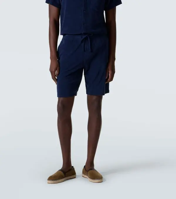 Vilebrequin Cotton-blend Terry Shorts - Blue