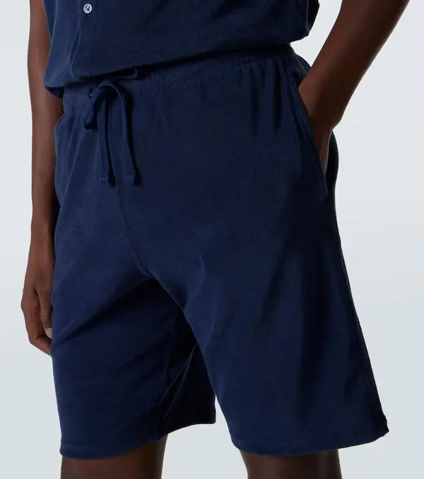 Vilebrequin Cotton-blend Terry Shorts - Blue