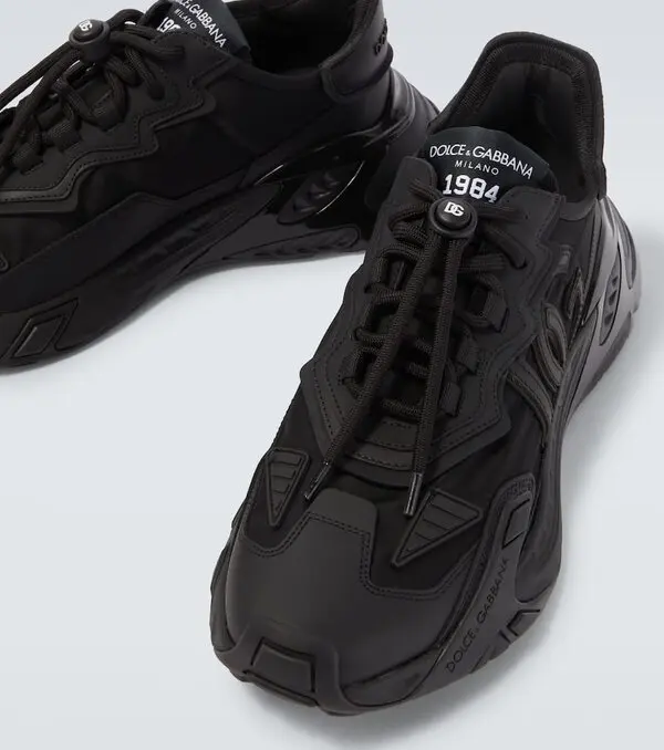 Dolce & Gabbana Leather-trimmed Sneakers