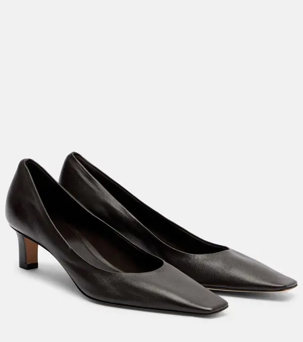 THE ROW Carla 45 Leather Pumps