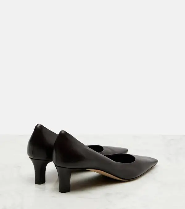 THE ROW Carla 45 Leather Pumps