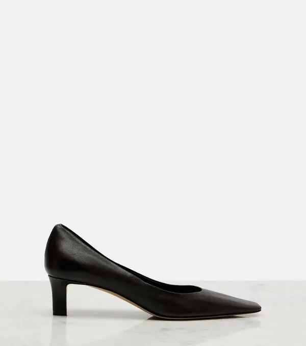 THE ROW Carla 45 Leather Pumps