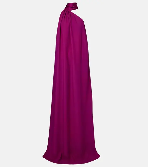 TALLER MARMO Astor Scarf-detail Maxi Dress - Pink