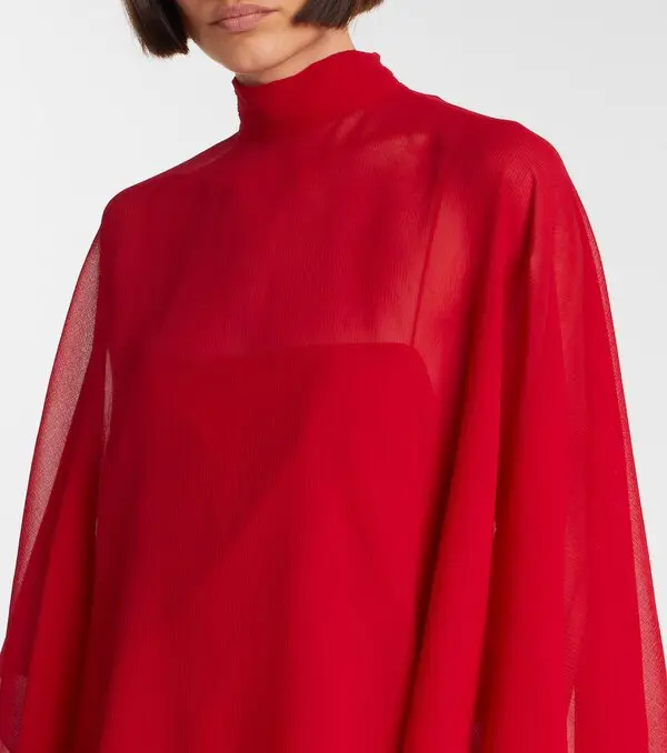 TALLER MARMO Fini Silk Kaftan - Red