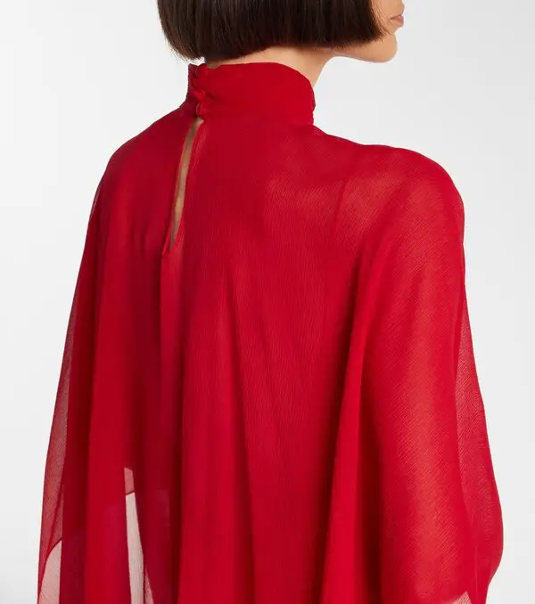 TALLER MARMO Fini Silk Kaftan - Red