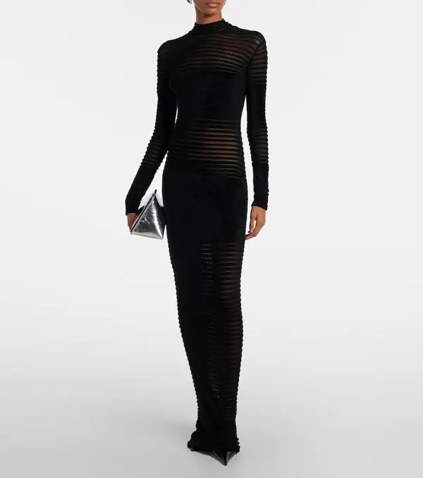 MUGLER Re/edit Semi-sheer Gown
