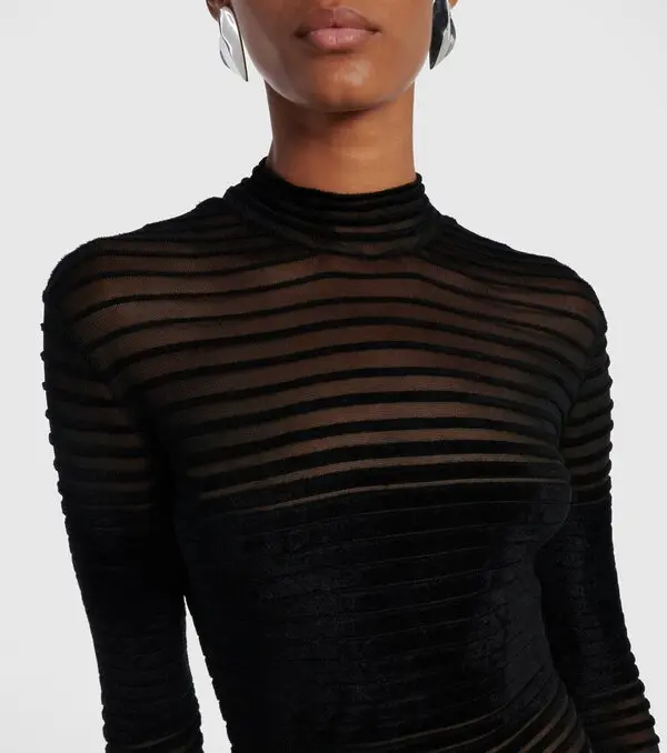 MUGLER Re/edit Semi-sheer Gown