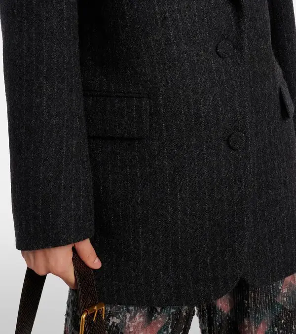 Dries Van Noten Pinstripe Wool Blazer
