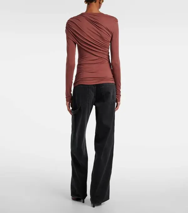 MARANT ETOILE Dressi Draped Jersey Top
