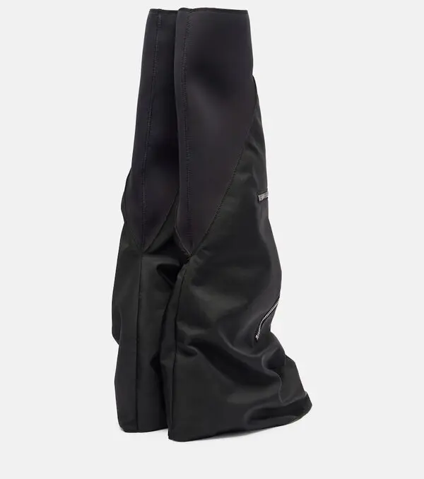 Rick Owens Zipper Detail Over-the-knee Boots