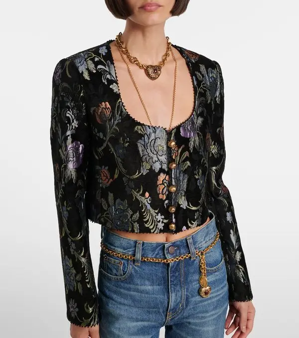 Chloé Cropped Embroidered Jacket