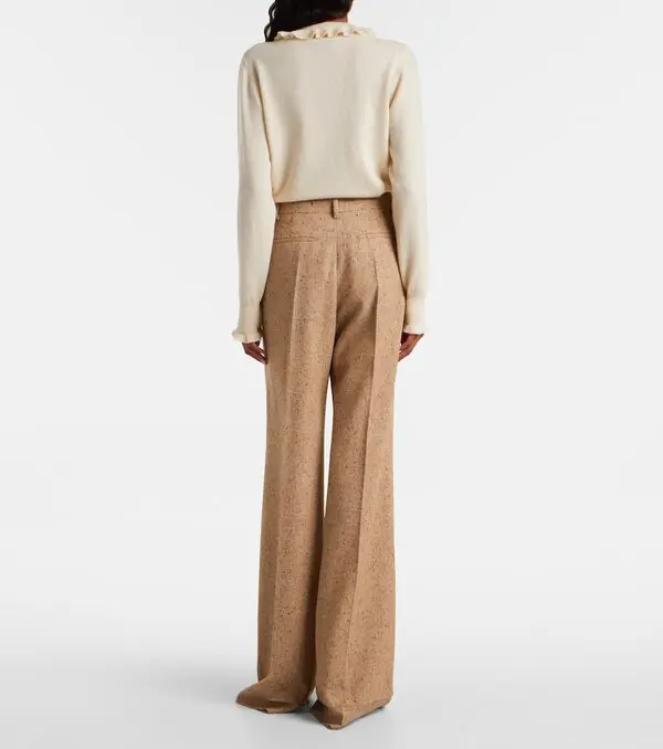 Valentino Garavani High-rise Virgin Wool Wide-leg Pants