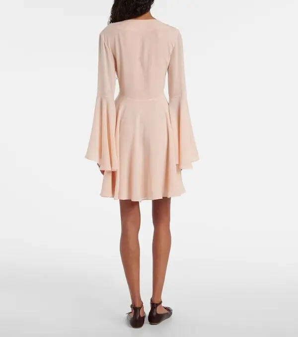 Chloé Silk Georgette Minidress - Pink