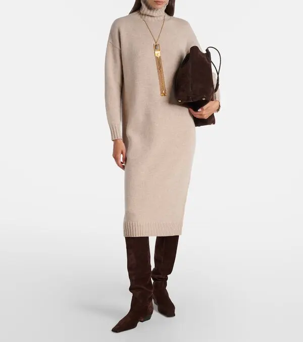 Max Mara Summer Cashmere Sweater Dress - Beige