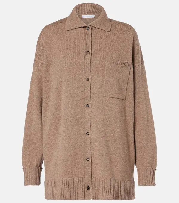 Max Mara Oversized Cashmere Cardigan - Brown