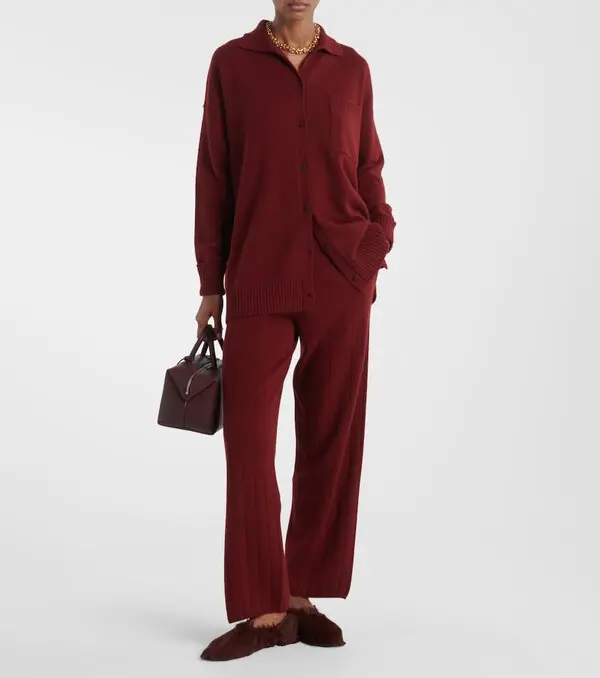 Max Mara Oversized Cashmere Cardigan - Red