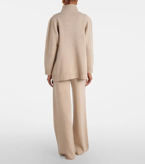 Max Mara Aceti Cashmere Turtleneck Sweater - Beige
