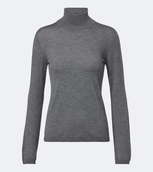 Max Mara Cashmere Turtleneck Sweater - Grey