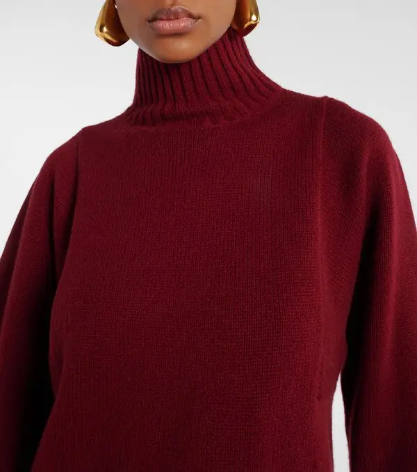 Max Mara Cashmere Turtleneck Sweater - Red