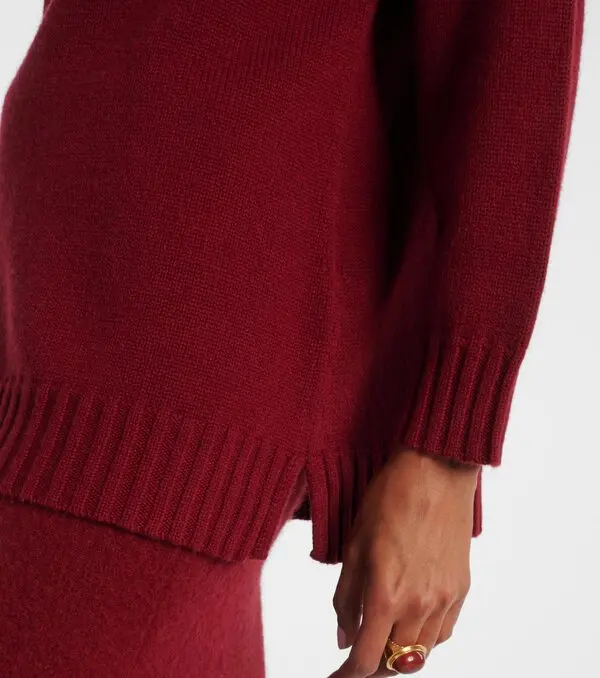 Max Mara Cashmere Turtleneck Sweater - Red