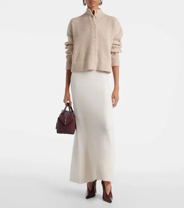 Max Mara Dorina Cashmere-blend Maxi Skirt