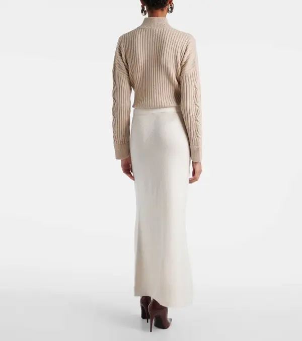 Max Mara Dorina Cashmere-blend Maxi Skirt