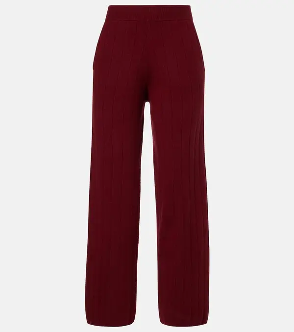 Max Mara Jardin Cashmere Sweatpants - Red