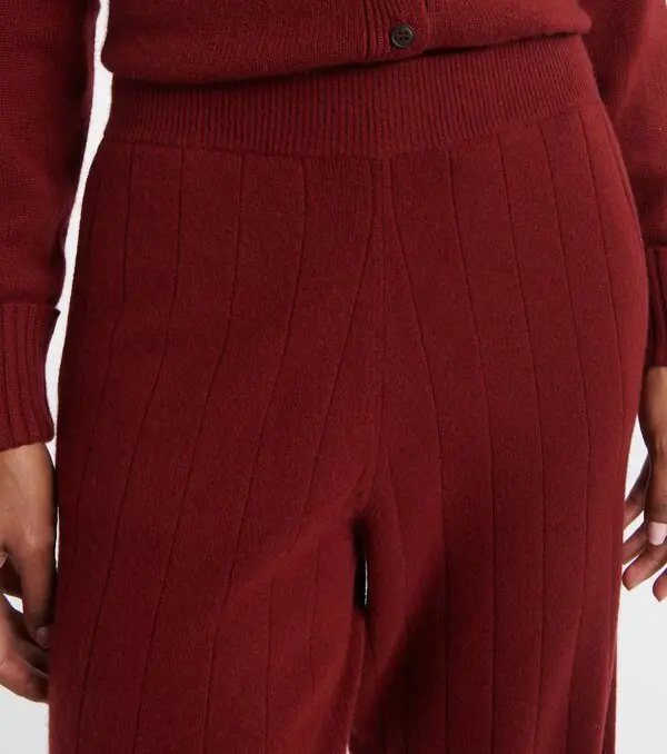 Max Mara Jardin Cashmere Sweatpants - Red