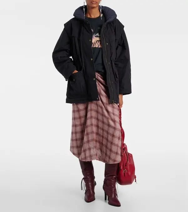 MARANT ETOILE Damone Hooded Cotton-blend Jacket