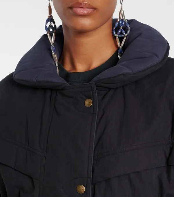 MARANT ETOILE Damone Hooded Cotton-blend Jacket