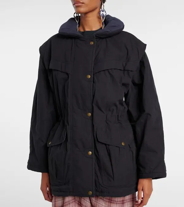 MARANT ETOILE Damone Hooded Cotton-blend Jacket