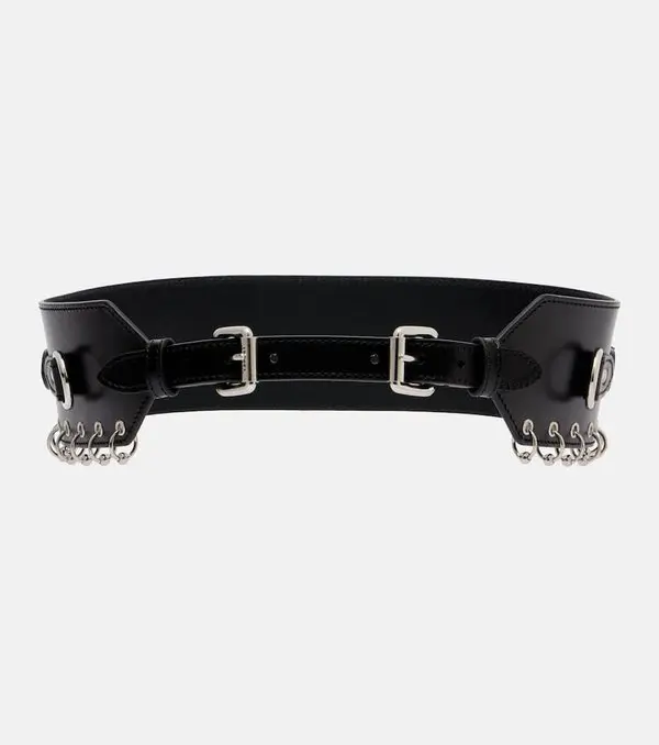 Isabel Marant Embellished Leather Belt - Black
