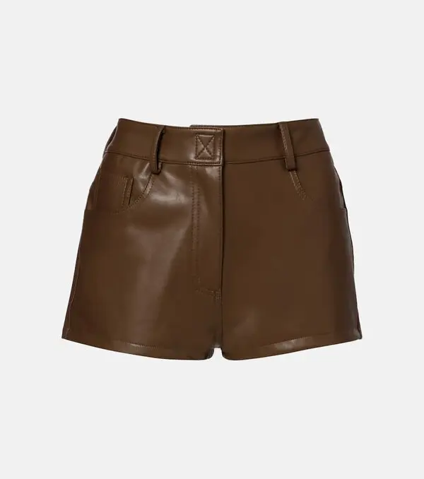 Norma Kamali High-rise Belted Shorts