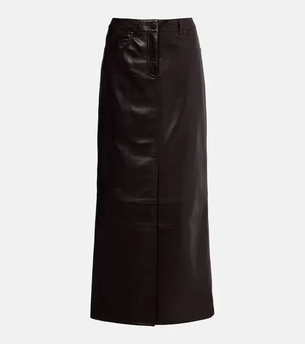 Dorothee Schumacher High-rise Leather Maxi Skirt