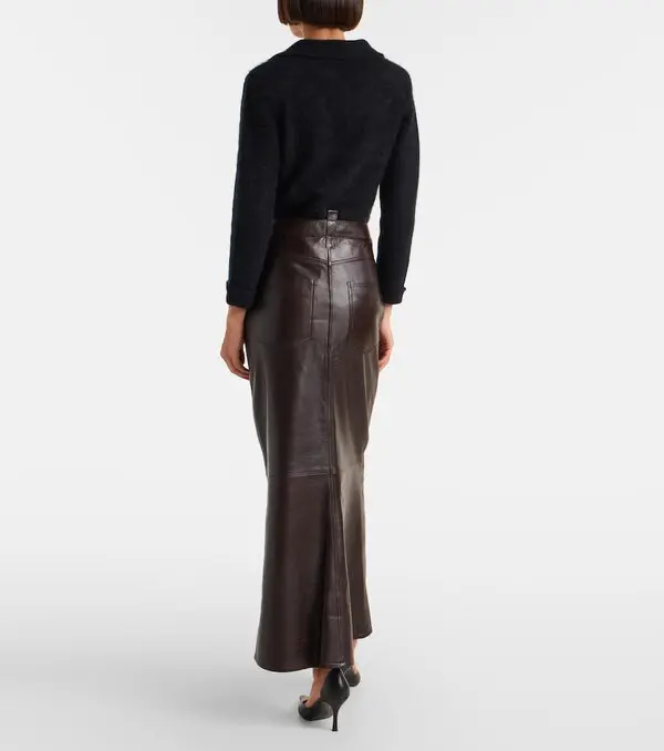 Dorothee Schumacher High-rise Leather Maxi Skirt