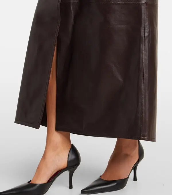 Dorothee Schumacher High-rise Leather Maxi Skirt