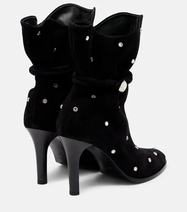 Isabel Marant Étoile Embellished Suede Ankle Boots