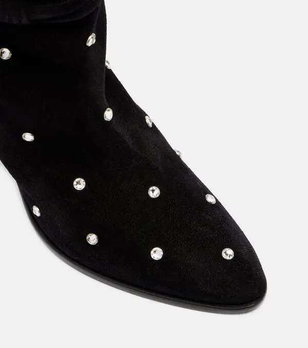 Isabel Marant Étoile Embellished Suede Ankle Boots