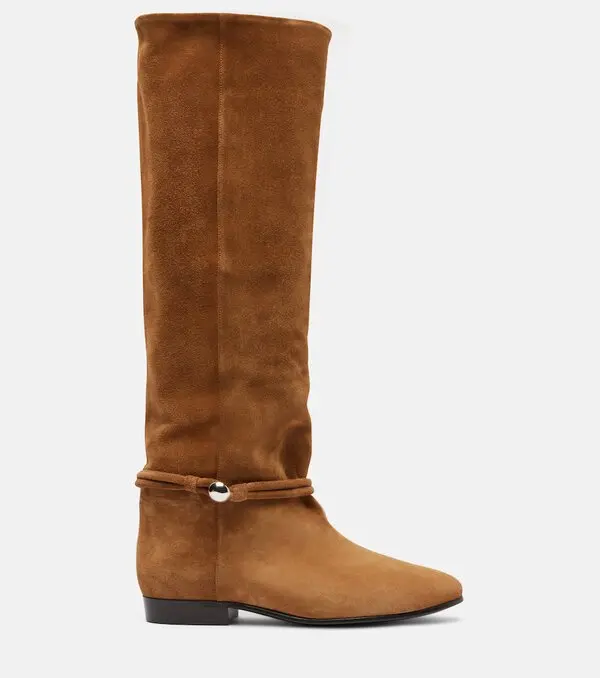 Isabel Marant Nynel Suede Knee-high Boots