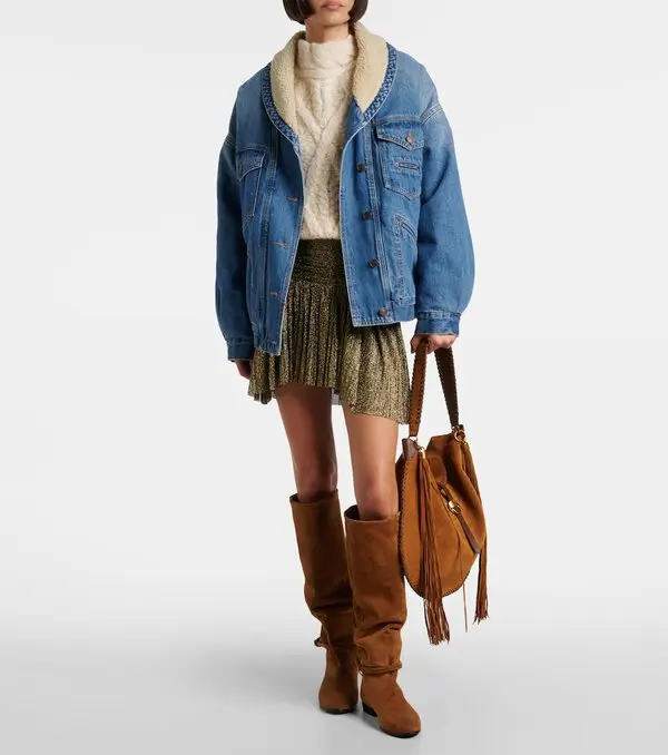Isabel Marant Étoile Nynel Suede Knee-high Boots