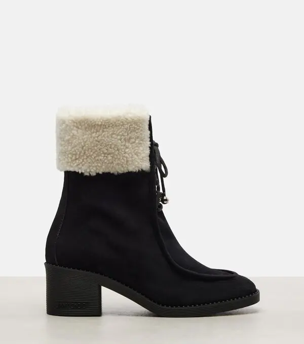 JIMMY CHOO Hali 60 Suede Ankle Boots