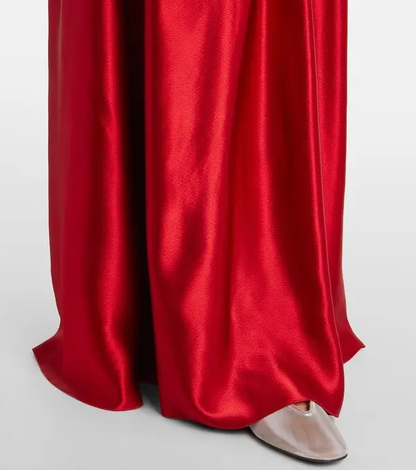 FFORME Mila Satin Maxi Dress - Red