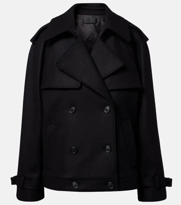 NILI LOTAN Amaury Double-breasted Wool-blend Coat