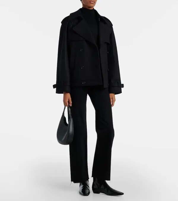 NILI LOTAN Amaury Double-breasted Wool-blend Coat